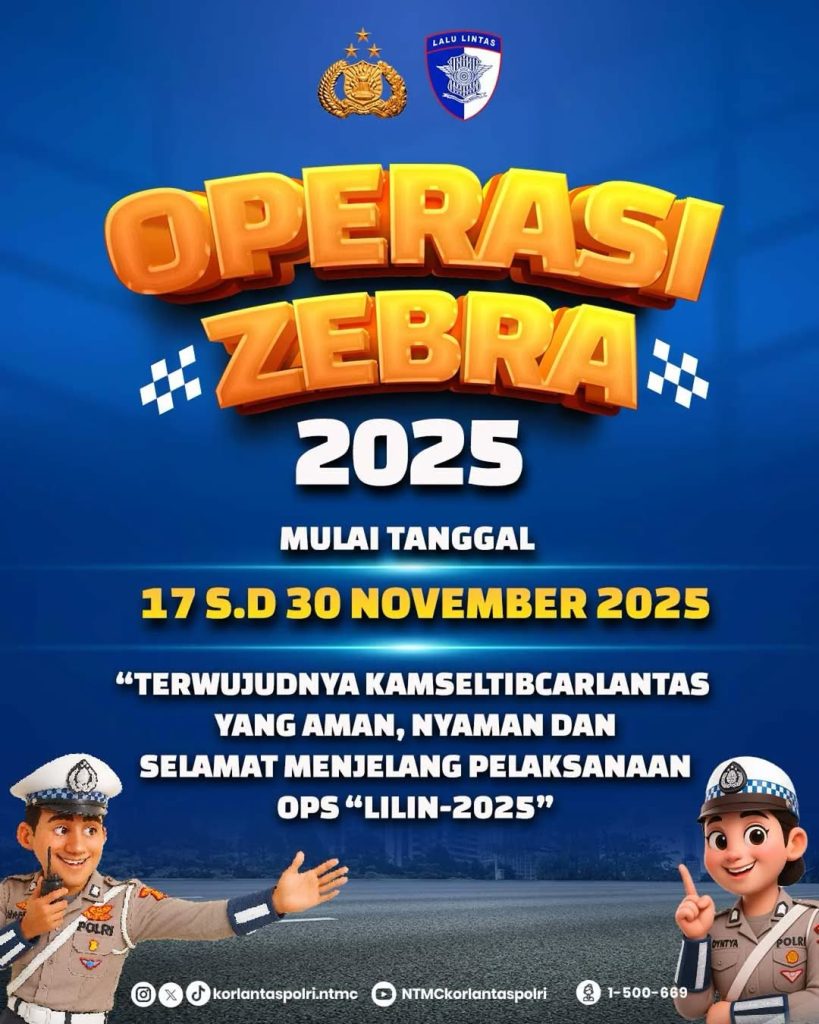 Operasi Zebra Hari Ini Resmi Aktif di Semua Wilayah